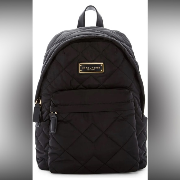 Marc Jacobs | Bags | Marc Jacobs New York Quilted Nylon Backpack With ...